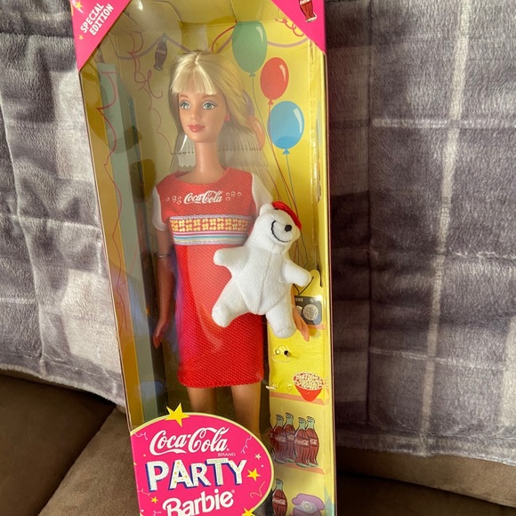 Barbie | Toys | Nib Coca Cola Barbie With Polar Bear 998 | Poshmark